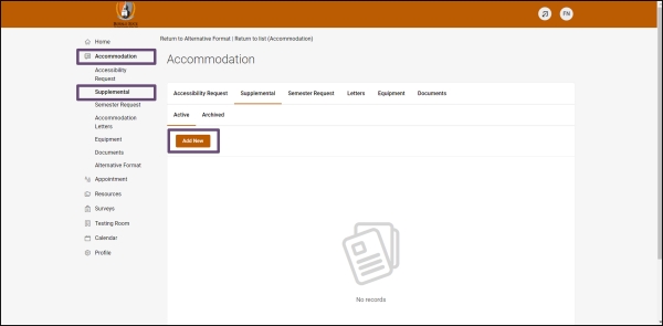 Make A Supplemental Request For Additional Accommodations Students